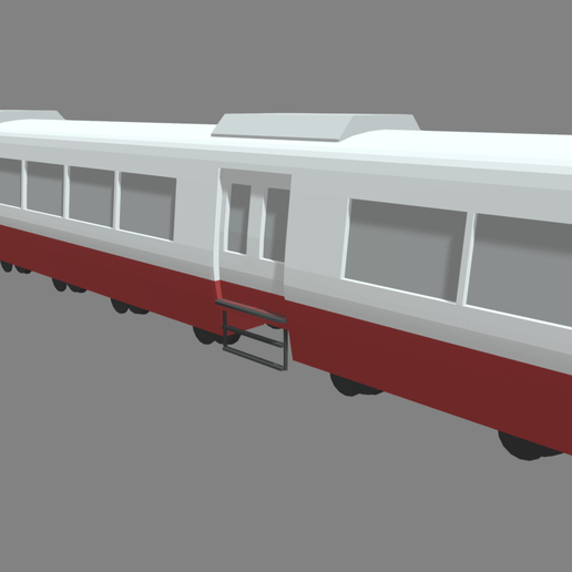 🚆 Low Poly Train // Design 01・ STL File for 3D printing・Cults
