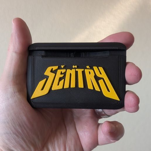 👾 The Sentry Emblem + Stand・Free STL File for 3D printing・Cults