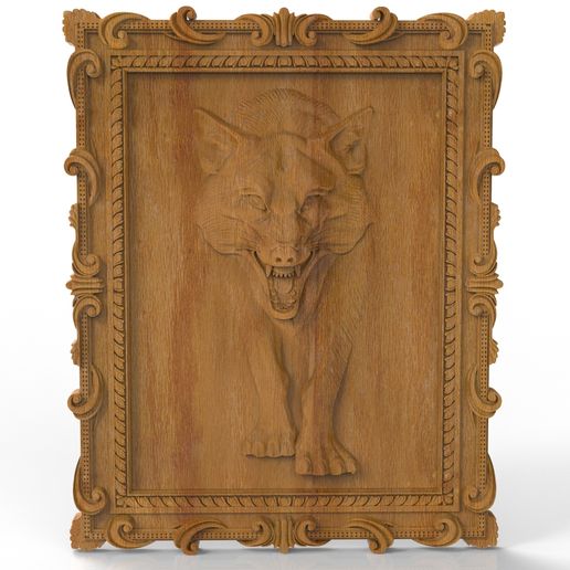 🐺 Wolf art stl model, wolf decor on the wall, file for CNC, single wolf ...