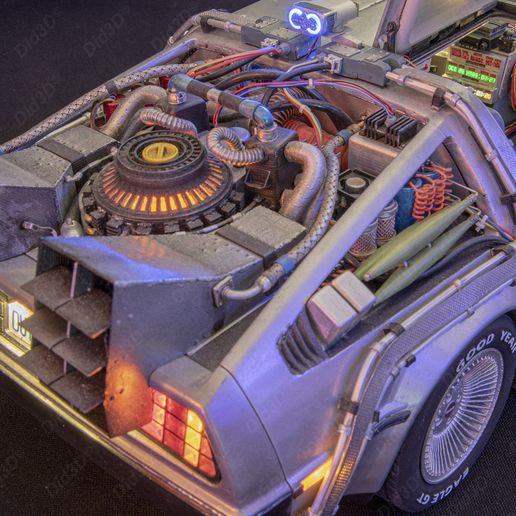 🚗 DELOREAN BTTF1 HQ Special 3Dprint design 1-8 Scale 530mm・ 3D File for ...