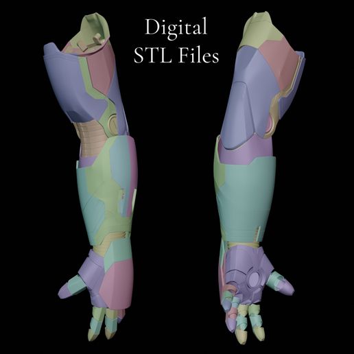 futuristic arm gauntlet