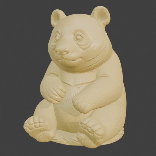 🐼 Panda Statuette / Bust・Archivo STL para Impresión 3D・Cults