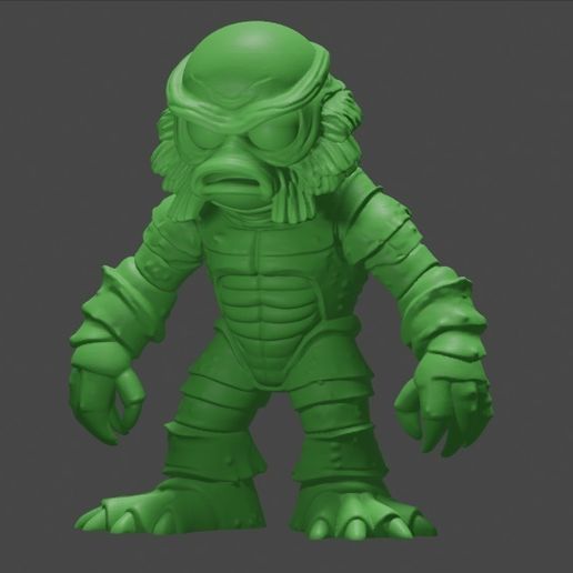 👹 Gillman Black Lagoon・ STL File for 3D printing・Cults