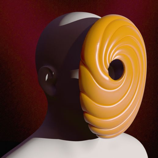 🎭 Tobi Mask - Naruto Cosplay・ STL File for 3D printing・Cults