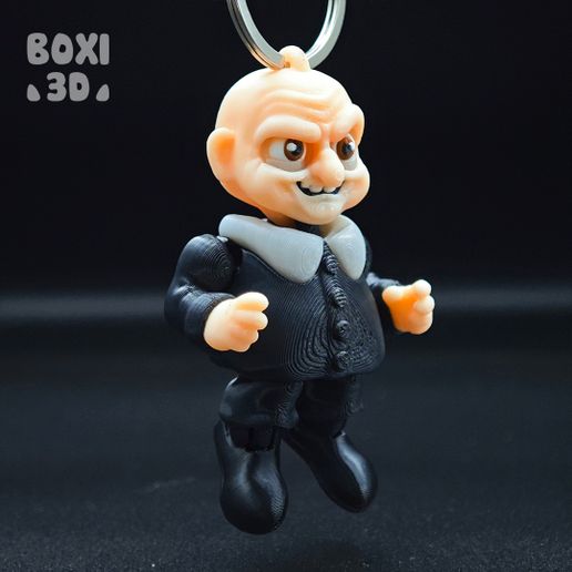 🧛 UNCLE FESTER - FLEXI - ARTICULATED - CUTE-PRINT IN PLACE・ 3D File for ...