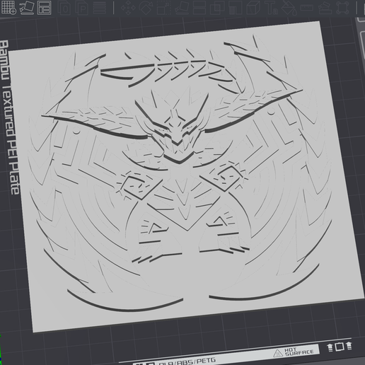 Archivo 3MF Rey Dau - Icon plate from Monster Hunter (Single Color) 👹 ...