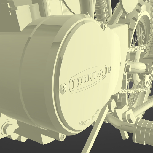 🏍️ Knonda CG 125 Today Scrambler.・ STL File for 3D printing・Cults