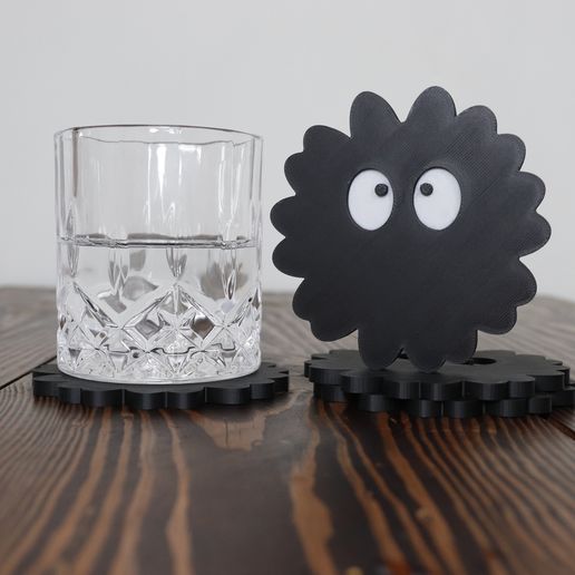 Archivo STL gratuito Soot Sprite COASTER- Studio Ghibli BEBIDA ...