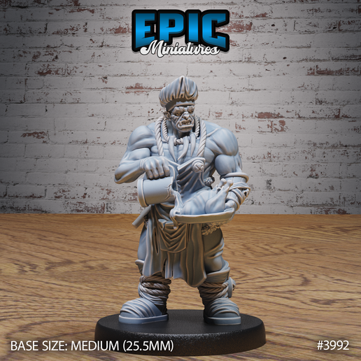 3D file Orc Villager Cook ‧ DnD Miniature ‧ Tabletop Miniatures ...