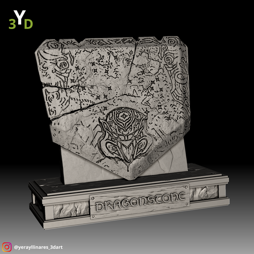 👾 Skyrim Dragonstone - Epic Relic for SLA Printing・ STL File for 3D ...