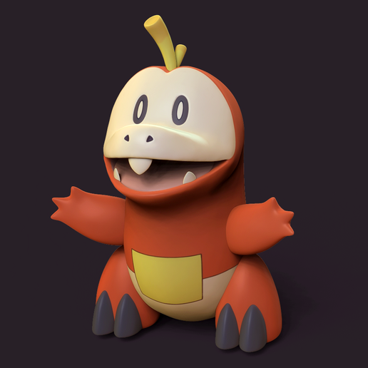 🐉 Fuecoco - Pokemon Fire Starter Paldea・ STL File for 3D printing・Cults