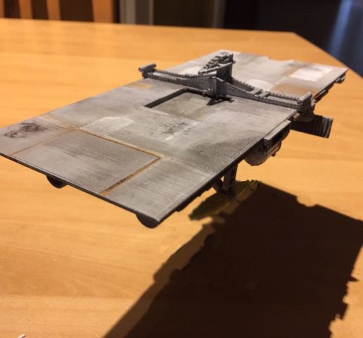 🚢 Flattop Ship (2/3) "Carina" from Galactica ragtag fleet・Free 3D File for ・Cults