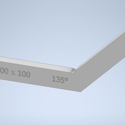 💯 Angle 135° 100 x 100・Fichier STL pour Impression 3D・Cults