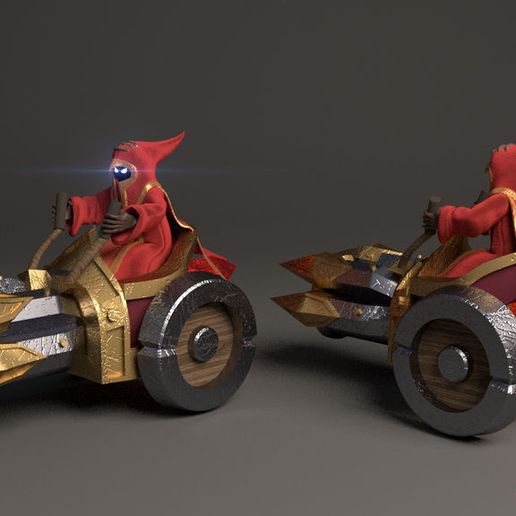 👹 Canon minion rojo League of legends・Archivo STL para Impresión 3D・Cults