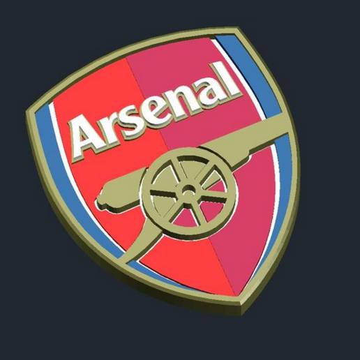 👽 FC Arsenal London - Logo・Free STL File for ・Cults