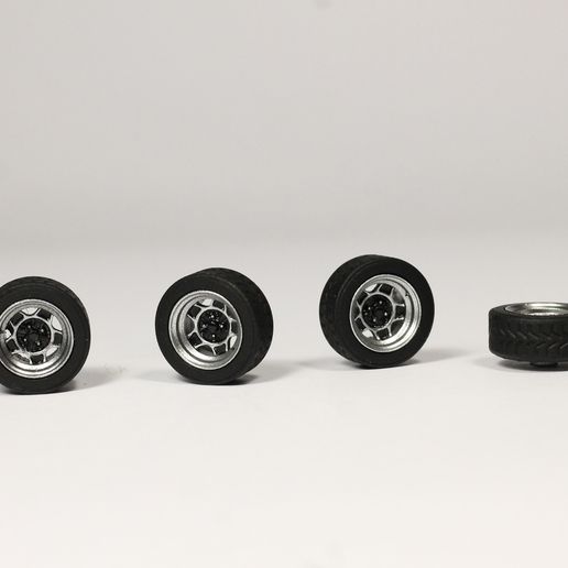 3D print Classic wheels - ATS style - wheel set for scale models and ...