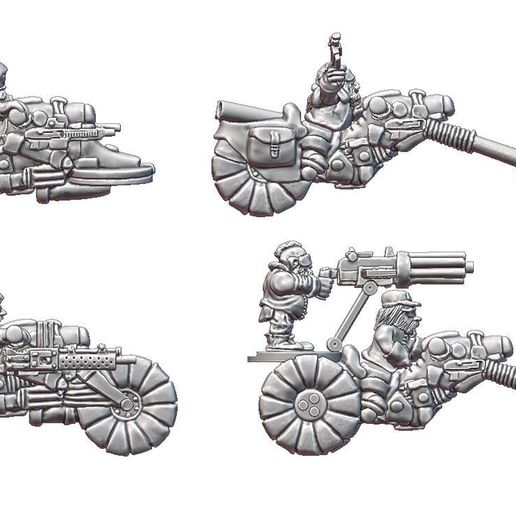 🛰 Space Dwarf bikes・ STL File for 3D printing・Cults