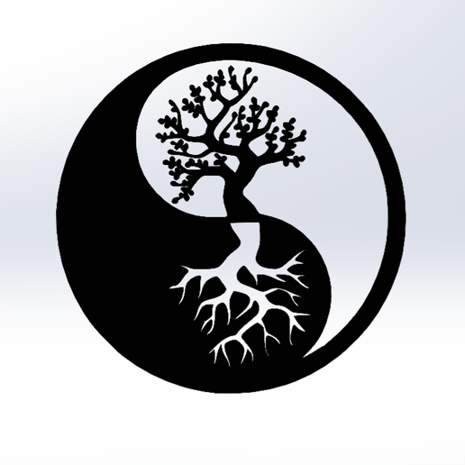 Free STL file Yin Yan Tree ☯️ ・3D printing template to download・Cults