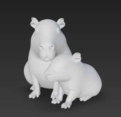 👶 Capybara with Baby – Cute 3D Printable STL Model・Archivo STL Gratis ...