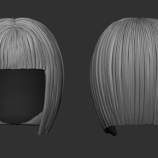 ♀️ 28 Female hair・ 3D File for 3D printing・Cults