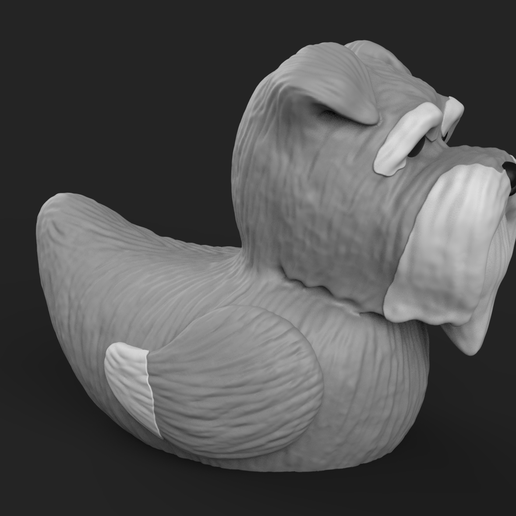 🦆 Schnauzer - Shnauduck (COLORED FILES)・ STL File for 3D printing・Cults