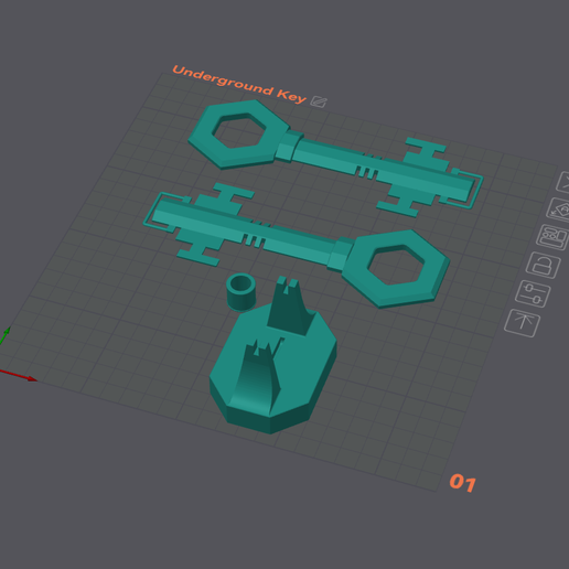 🔑 Underground Key from Expedition 33 with stand・ STL File for 3D ...