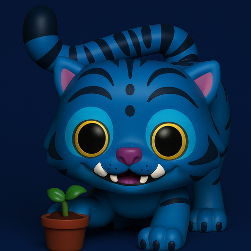 derpy tiger cute chibi