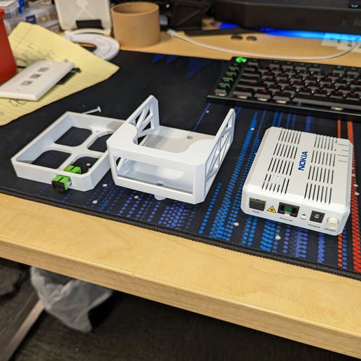 STL file Nokia 010g-a fiber wall mount 🔧 ・3D printer model to download ...