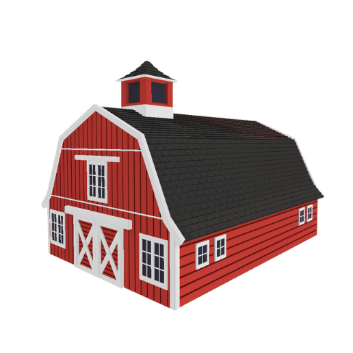 STL file Red Barn 🏘️ ・3D print design to download・Cults