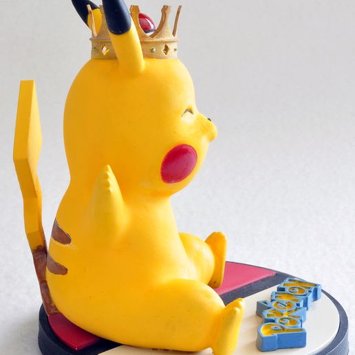 🤴 King Pikachu・3D Print with the Anycubic Photon Mono 2 3D printer・Cults