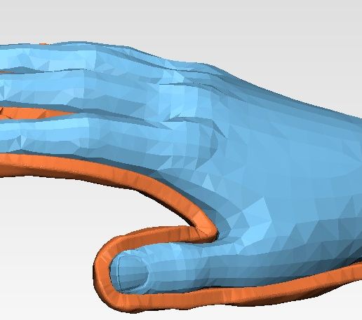 ♀️ Female right hand half mold-spread・ STL File for ・Cults
