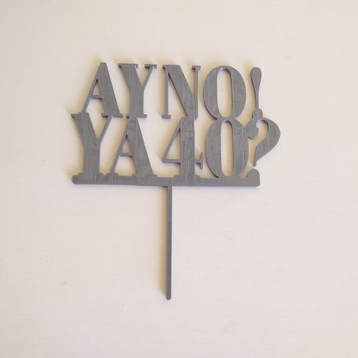 arquivo STL topper ay no! ya 40 👽 ・modelo de impressão 3D para download ...