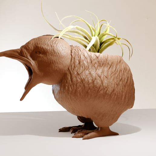 STL file kiwi screaming planter pot flower vase stl 🥝 ・3D printer model ...