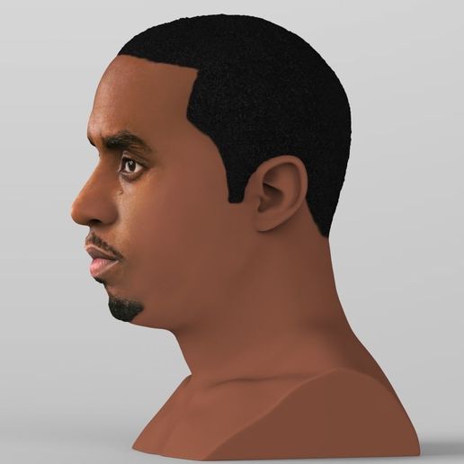 👤 P Diddy bust for full color 3D printing・ 3D File for 3D printing・Cults