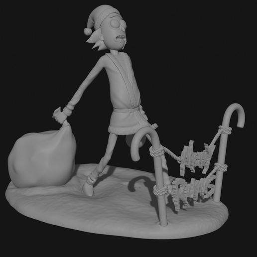 🎅 SANTA RICK - RICK AND MORTY・ STL File for 3D printing・Cults