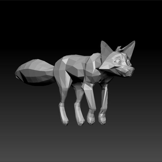 🦊 fox -cute fox - fox for game - fox 3d model for unity3d - fox low ...