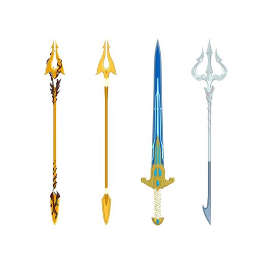 🩸 Blood of Zeus Cosplay Weapon Collection | Hades Bident, Adamantium ...