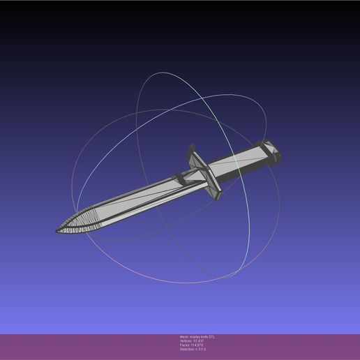 🪖 Attack On Titan Marley Military Knife・ STL File for 3D printing・Cults