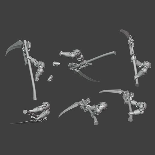 🎲 Gen 2S Power Scythe Arms・ STL File for 3D printing・Cults