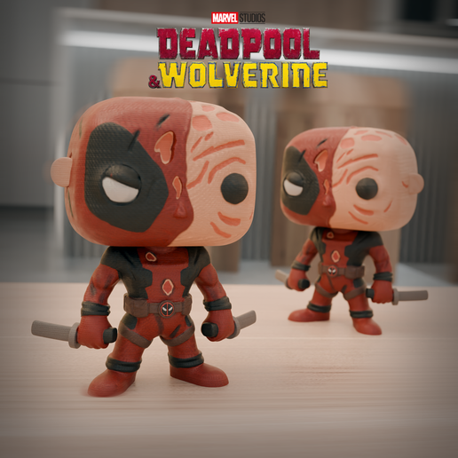 🦸 Deadpool Funko Pop・ STL File for 3D printing・Cults