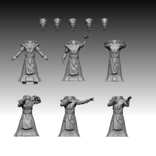 🛰 Space Wizards: Big Brains・ 3D File for ・Cults