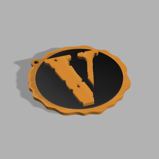 🗝️ Vlone keychain・Free STL File for ・Cults