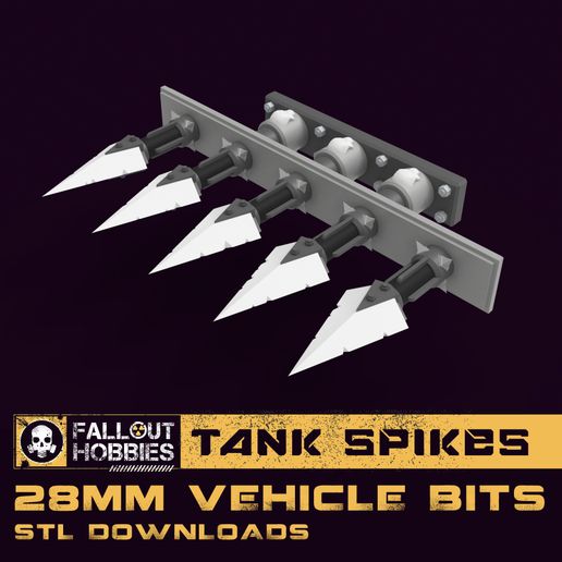 🛰 Chaotic Space Soldier APC Tank Spikes・ 3D File for 3D printing・Cults