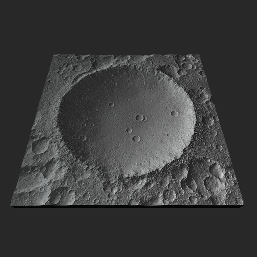 STL file Lunar large crater Moon landscape 🌙 ・3D printable model to ...