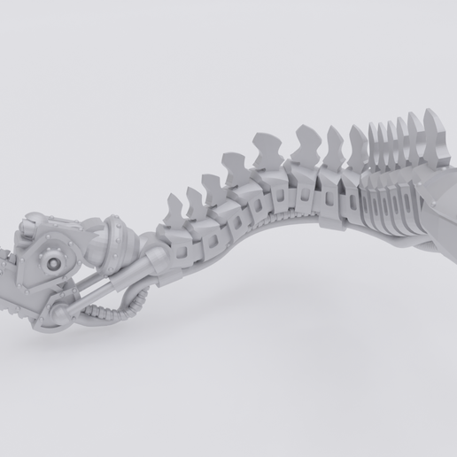 🎲 Chainsaw-blade tail for mid-sized titans・ 3D File for 3D printing・Cults