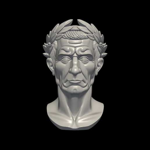 julius caesar bust stl