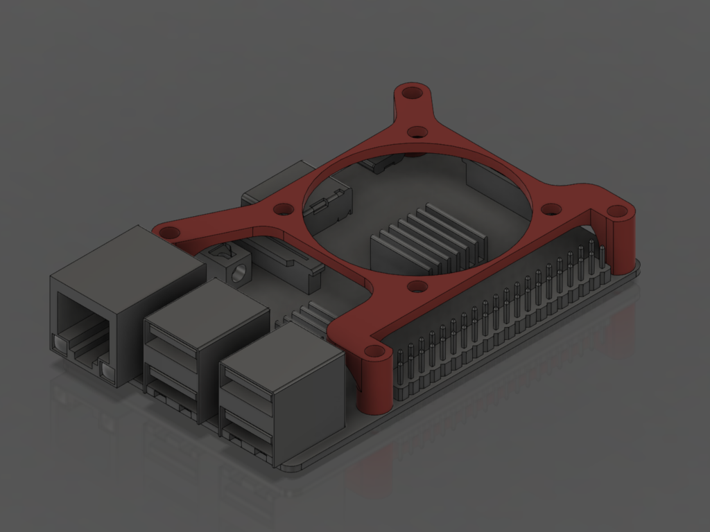 Download free STL file Raspberry Pi 40mm Fan Mount • 3D printing model ...