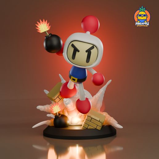 🐉 bomberman・ STL File for 3D printing・Cults