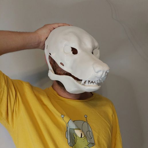 🐺 Base mask furry wolf・ STL File for ・Cults