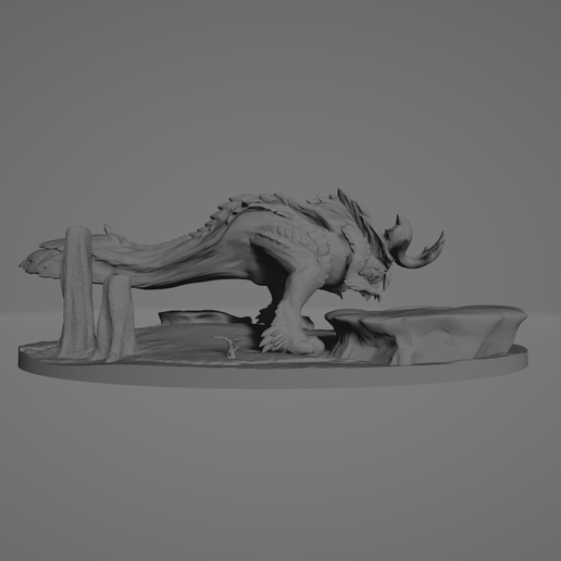 👹 MONSTER HUNTER BANBARO FIGURE・ STL File for 3D printing・Cults
